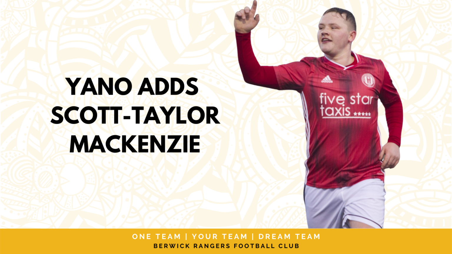 Scott-Taylor MacKenzie to join the 'Gers - Berwick Rangers Football Club