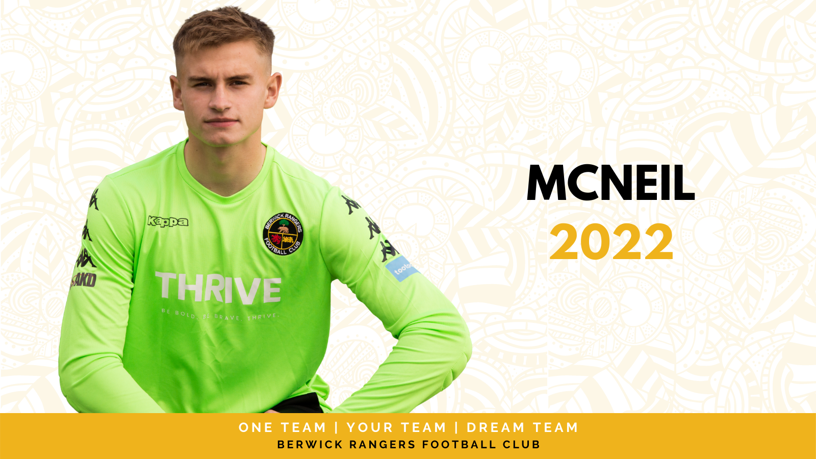 McNeil returns to Airdrieonians in loan deal - Berwick Rangers Football ...