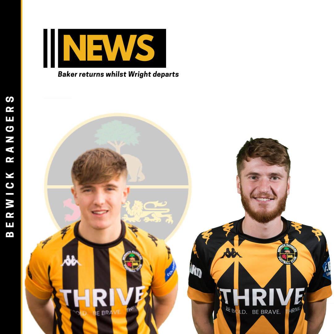 Baker Returns whilst Wright Departs - Berwick Rangers Football Club