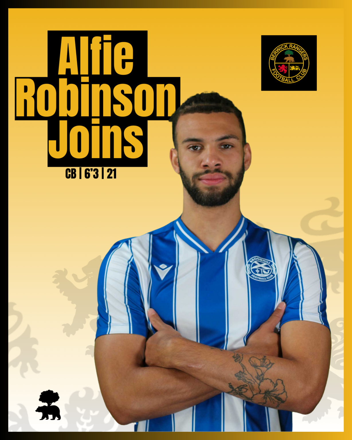 Alfie Robinson is a ‘Ger! - Berwick Rangers Football Club