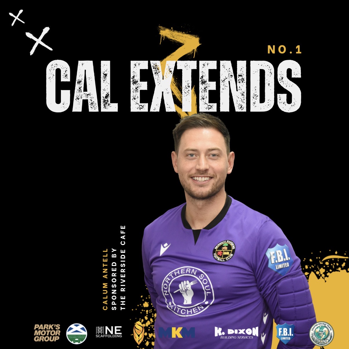 Calum Antell is Berwick’s safe pair of hands until 2027! - Berwick ...