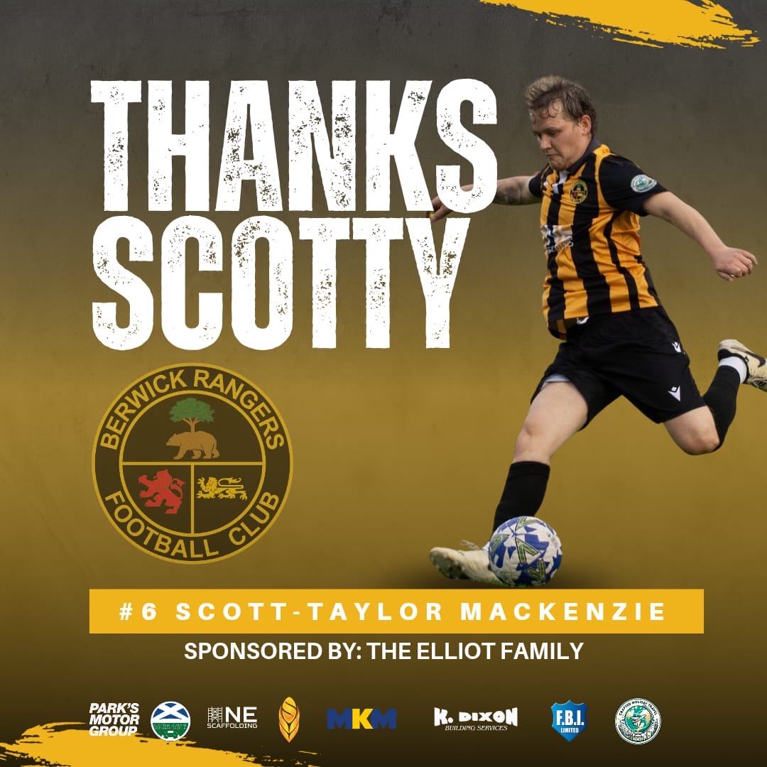 Mackenzie departs club - Berwick Rangers Football Club
