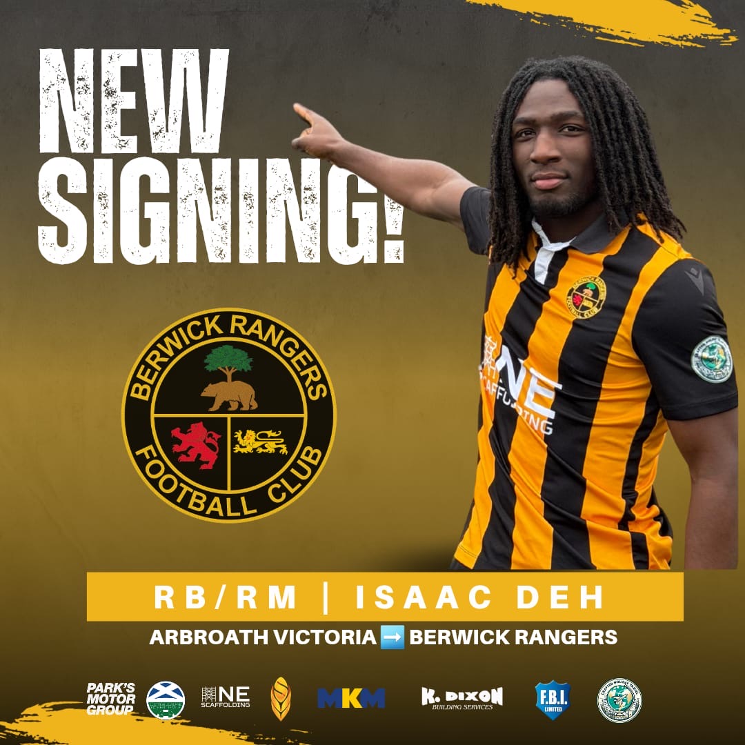Welcome Isaac Deh! - Berwick Rangers Football Club