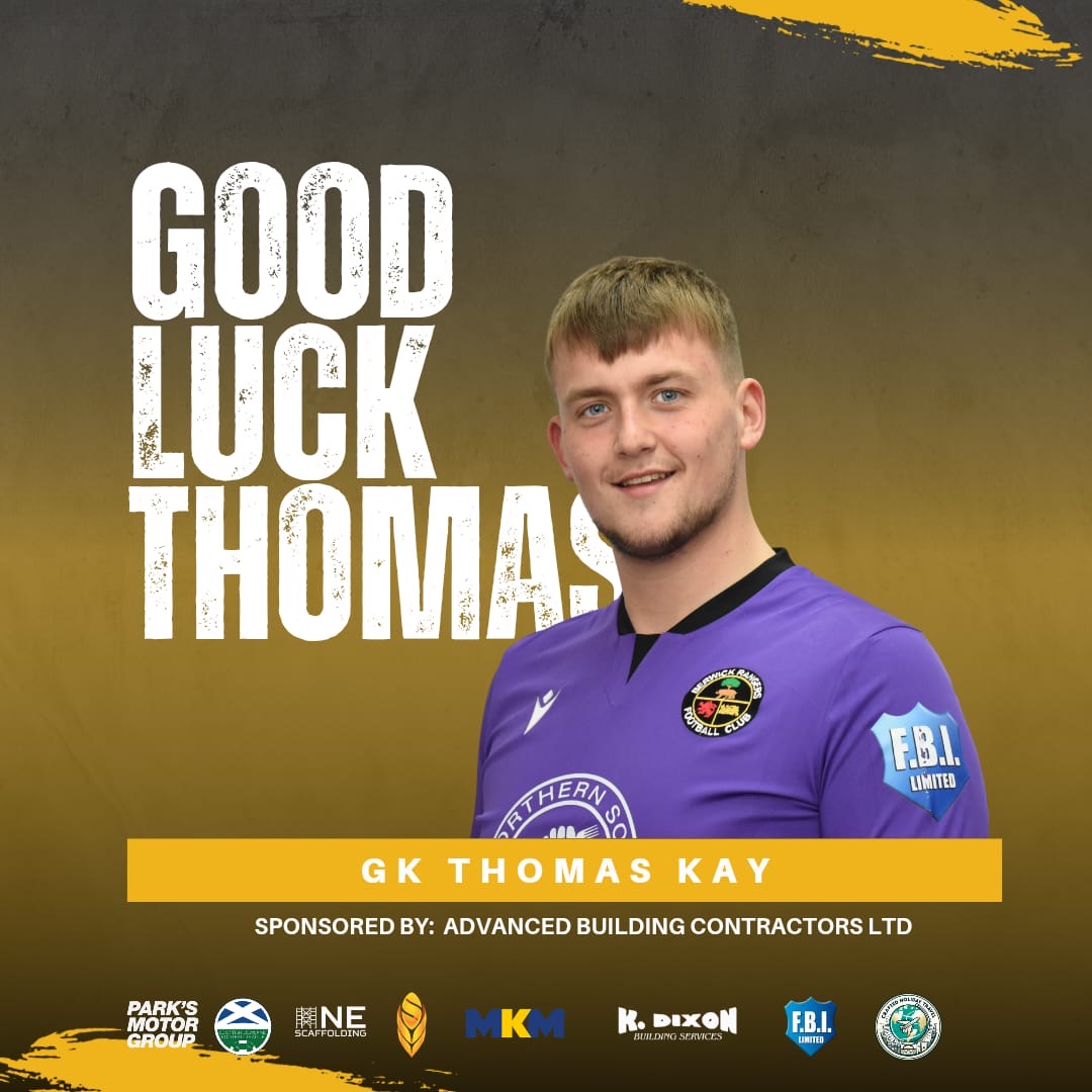 Thomas Kay joins Edinburgh South on loan - Berwick Rangers Football Club